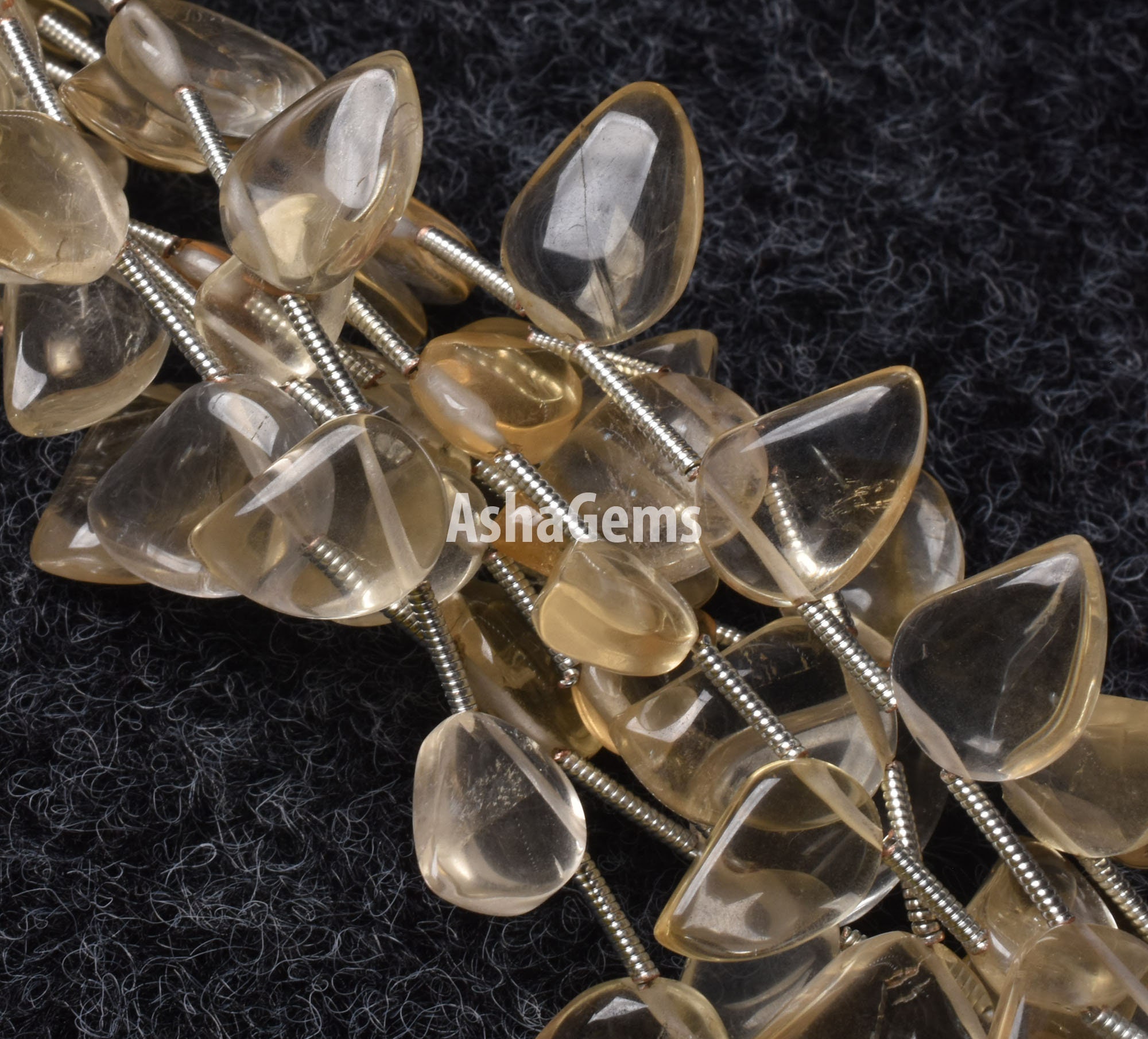 Citrine Quartz Smooth Fancy Shape Gemstone Beads7.5 | Etsy