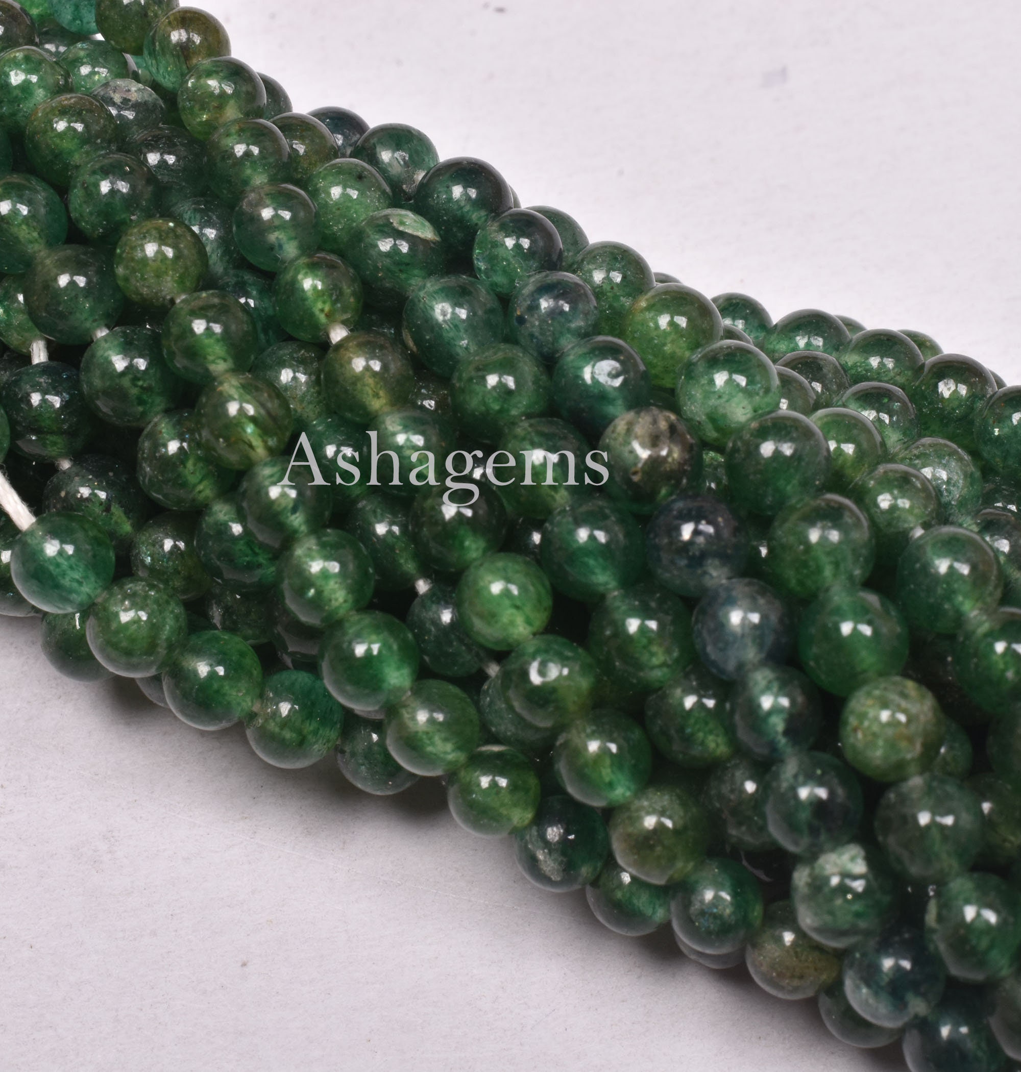 Natural Green Mica Margaj Smooth Round Beads3.5-4 mm Green | Etsy