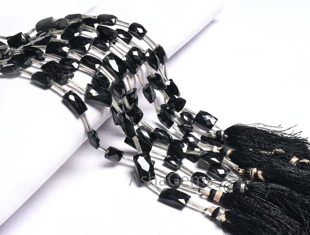AAA Quality Black Spinel Rectangle Shape Gemstone Beads, Natural Spinel ...