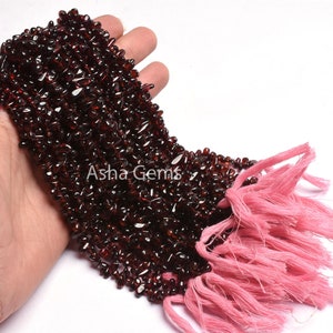 Beautiful Red Garnet Drops Shape Smooth Gemstone Beads, Natural Garnet ...