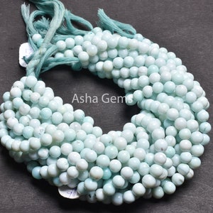 Beautiful Sky Blue Opal Round Shape Gemstone Loose Beads,8,9 Mm Opal ...