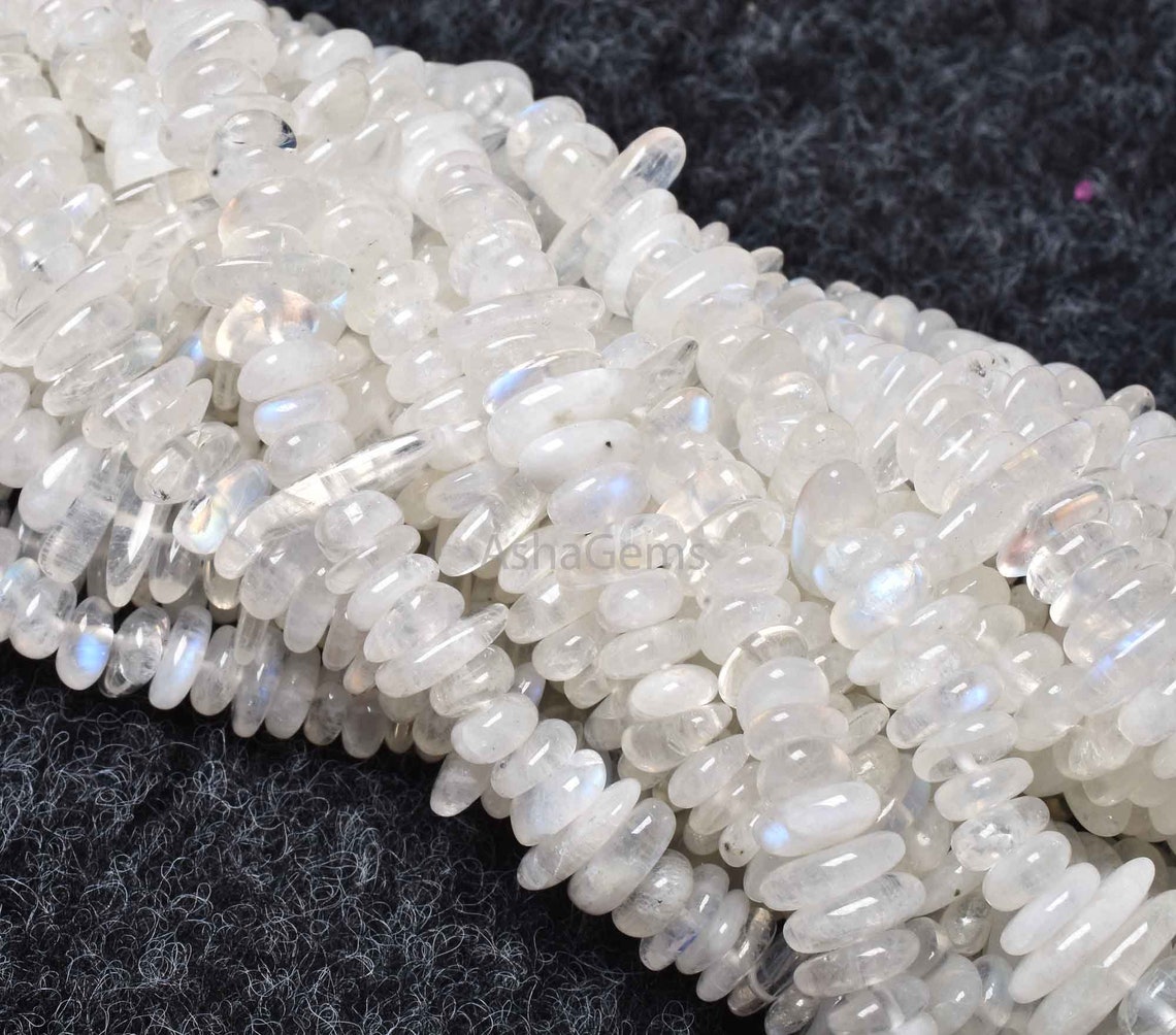 Natural Blue Fire Rainbow Moonstone Uncut Chip Beads5-10mm - Etsy