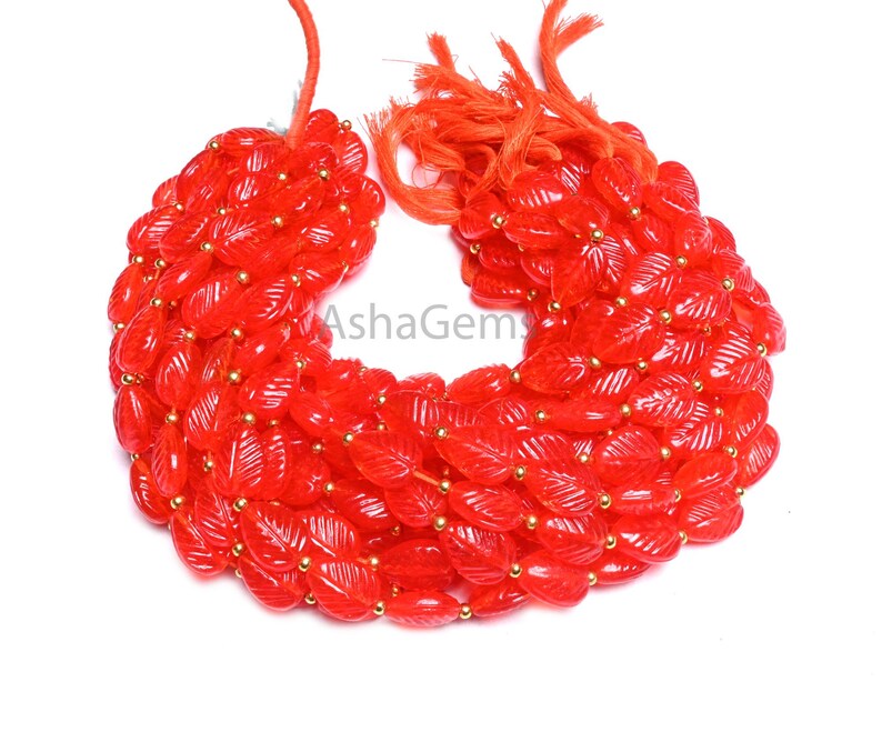 Pomegranate Red Quartz Hydro Carving Pear Handmade Beads,12-15mm Carved ...