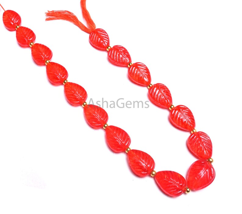 Pomegranate Red Quartz Hydro Carving Pear Handmade Beads,12-15mm Carved ...