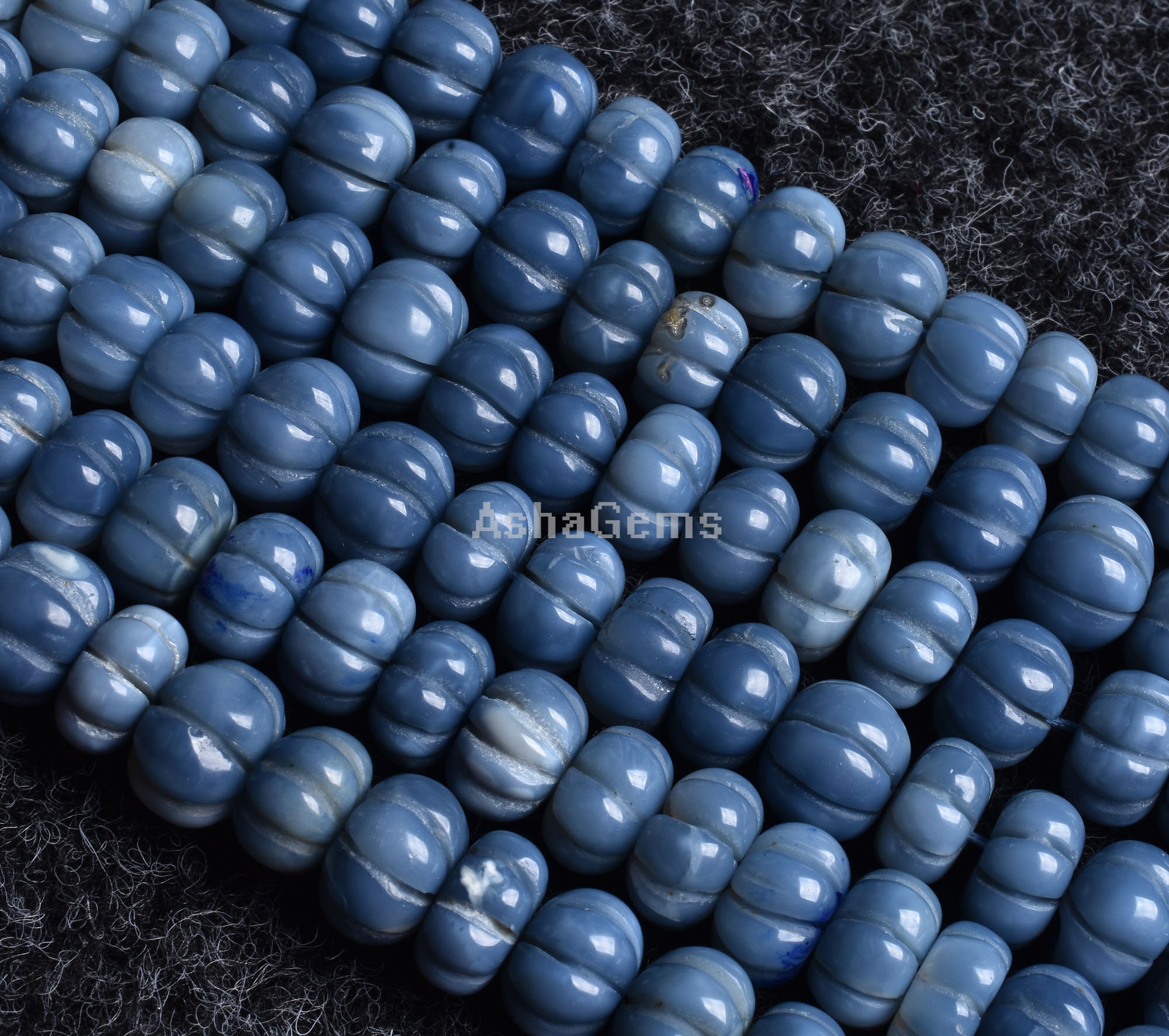 Beautiful Blue Oregon Opal Carved Watermelon Shape - Etsy