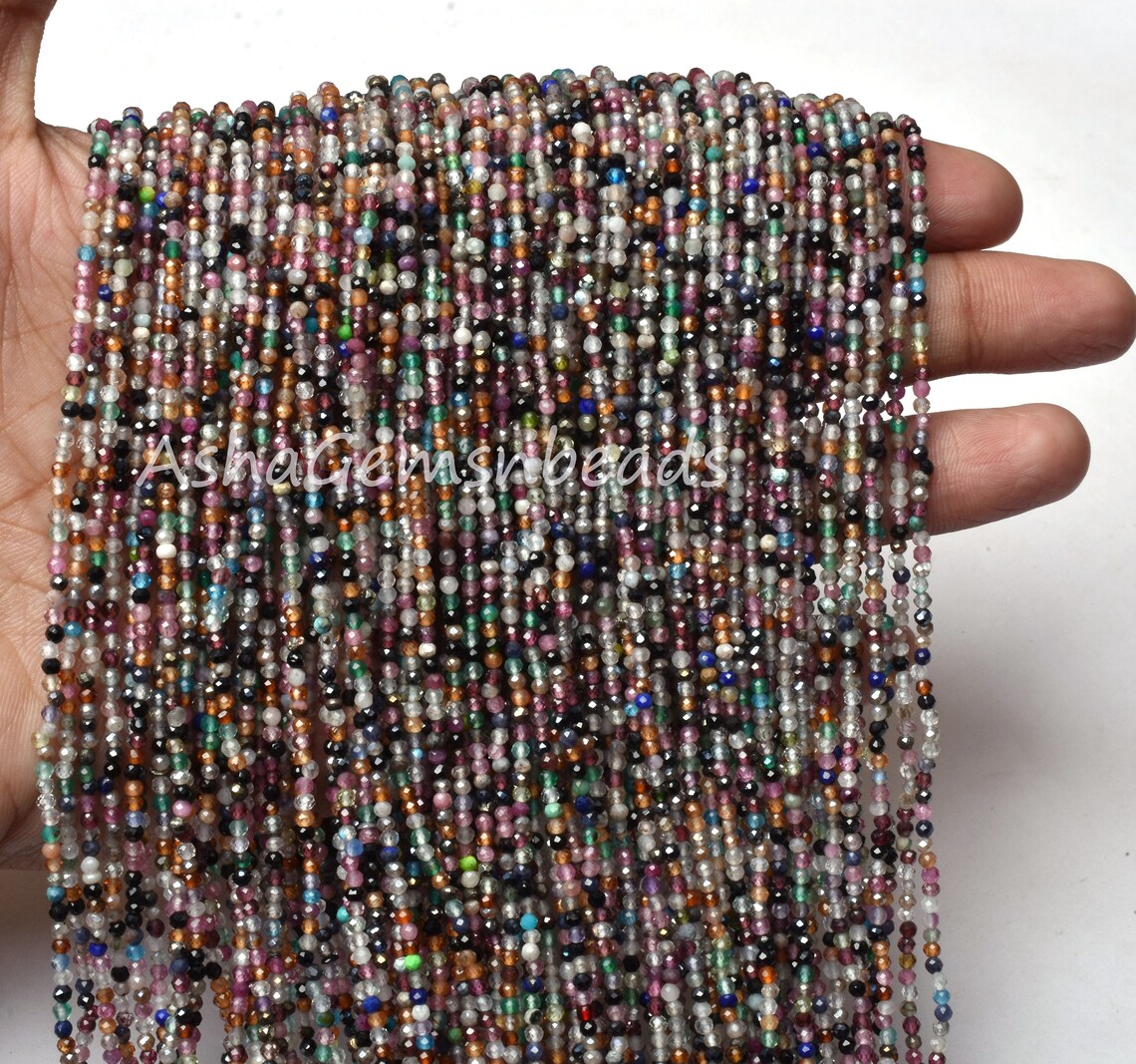 Beautiful Natural Multi Color Gemstone Micro Cut | Etsy