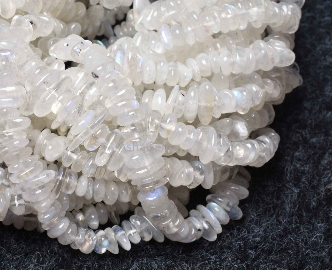 Natural Blue Fire Rainbow Moonstone Uncut Chip Beads5-10mm - Etsy