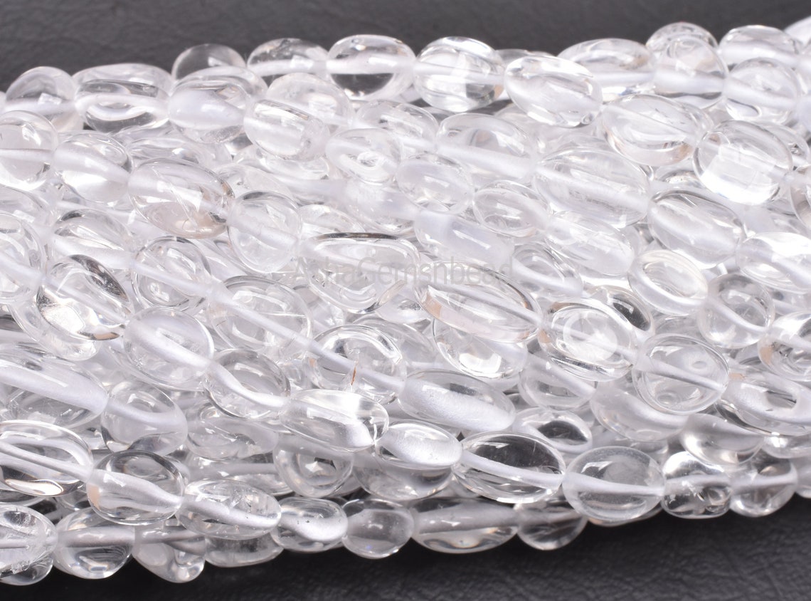 Beautiful Clear Crystal Quartz Smooth Nugget Shape - Etsy