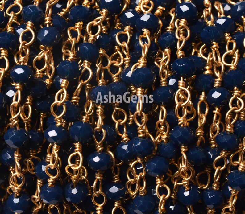 1351050 Ft Blue Sapphire Hydro Faceted Rondelle Beaded - Etsy