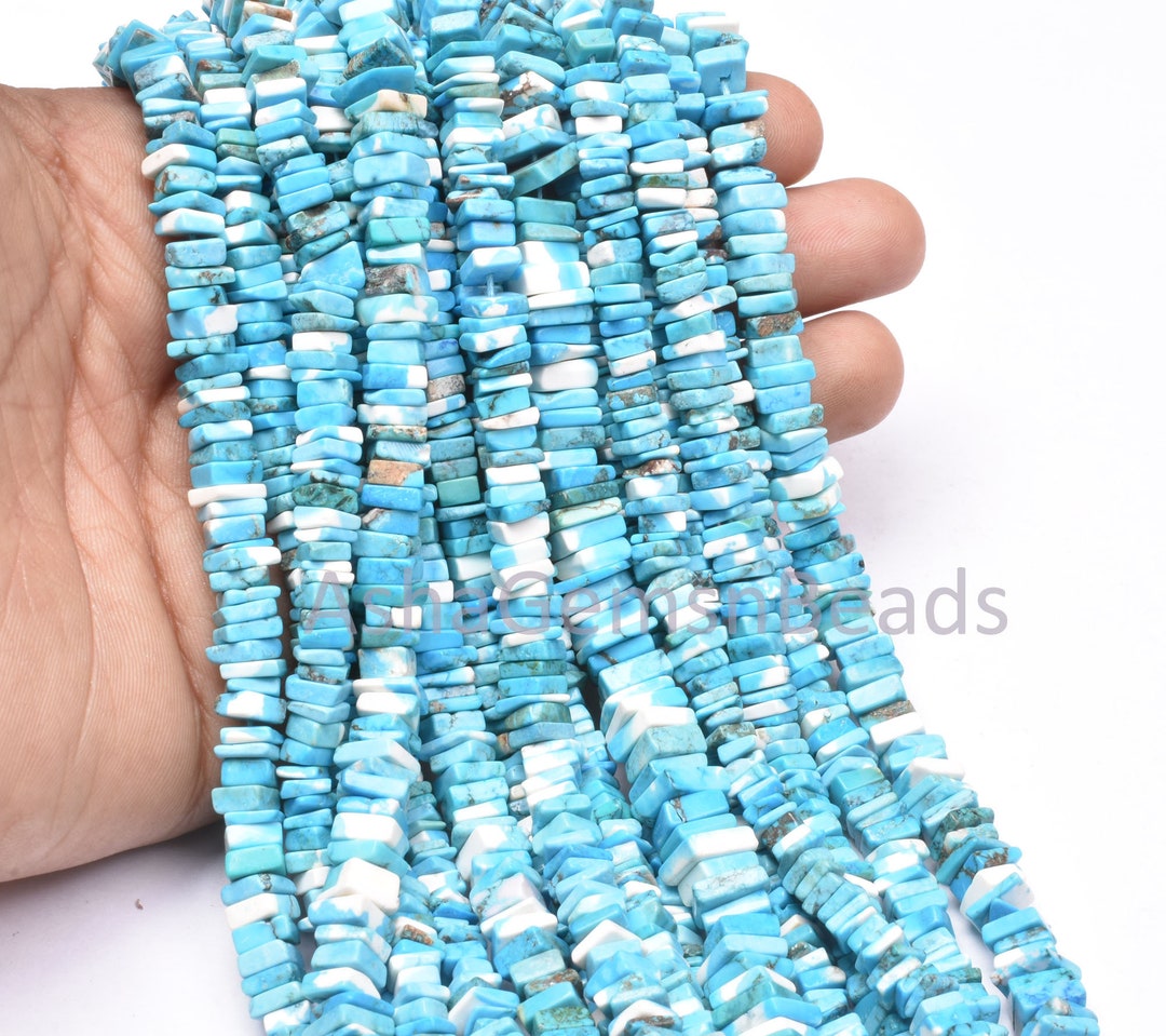 Beautiful Turquoise Smooth Square Shape Beads16 Inch Strand - Etsy