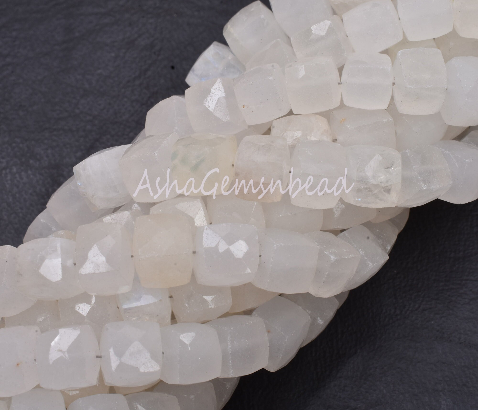 Beautiful Natural Blue Fire Rainbow Moonstone 3D Cube Box - Etsy