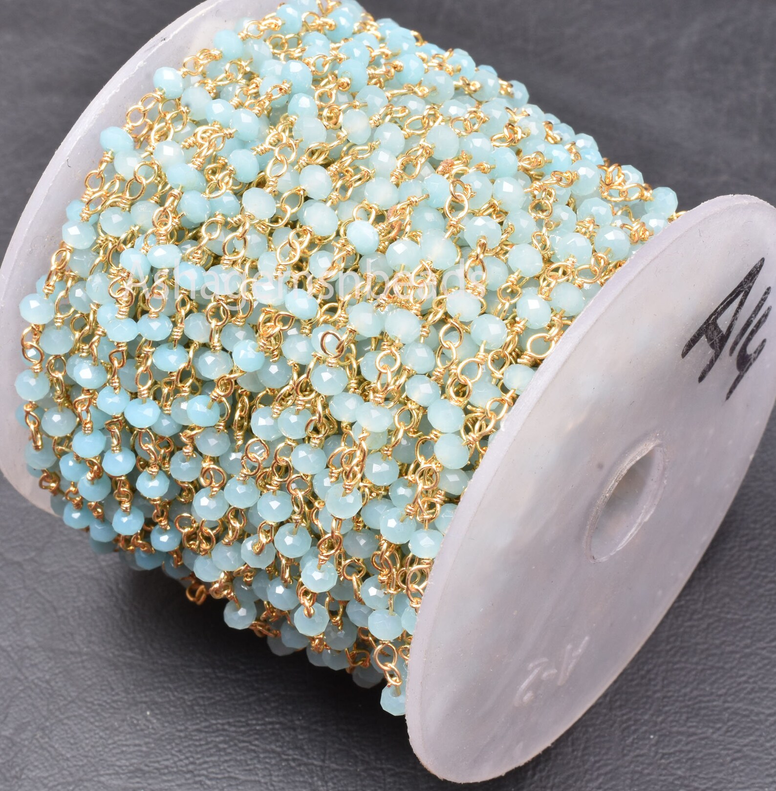 151050 Feet Chain Blue Milky Aqua Chalcedony Faceted - Etsy