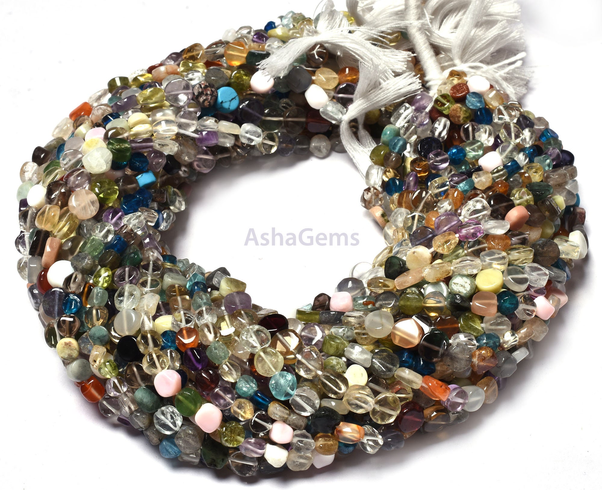 Amazing Multi Disco Smooth Coin Shape Beads Multi Color - Etsy