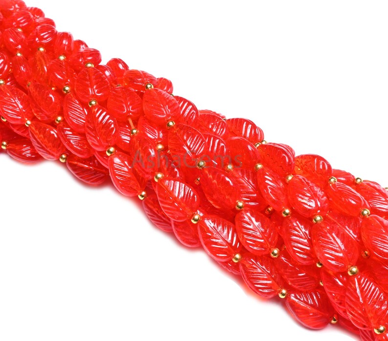 Pomegranate Red Quartz Hydro Carving Pear Handmade Beads,12-15mm Carved ...