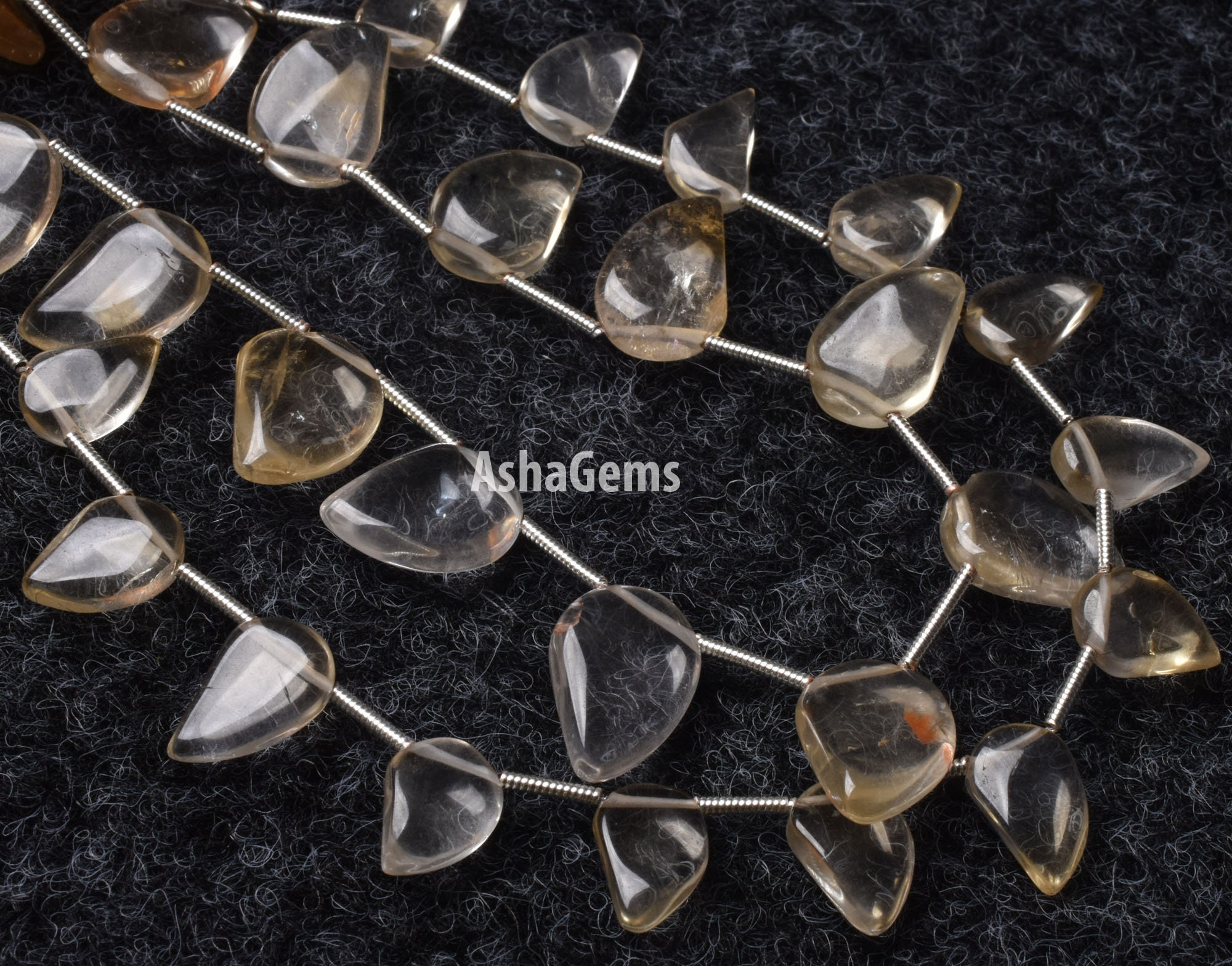 Citrine Quartz Smooth Fancy Shape Gemstone Beads,7" Strand Citrine ...