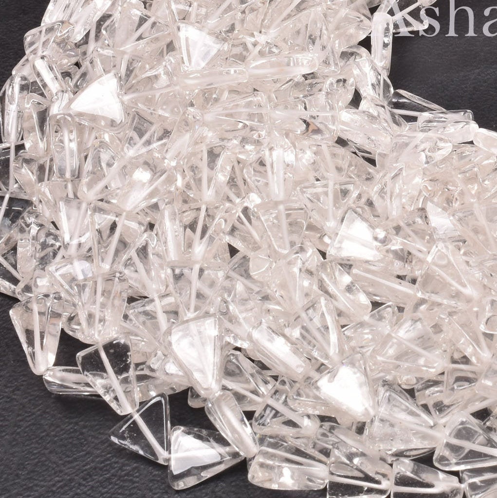 AAA Natural Crystal quartz Triangle Shape Beads13 | Etsy