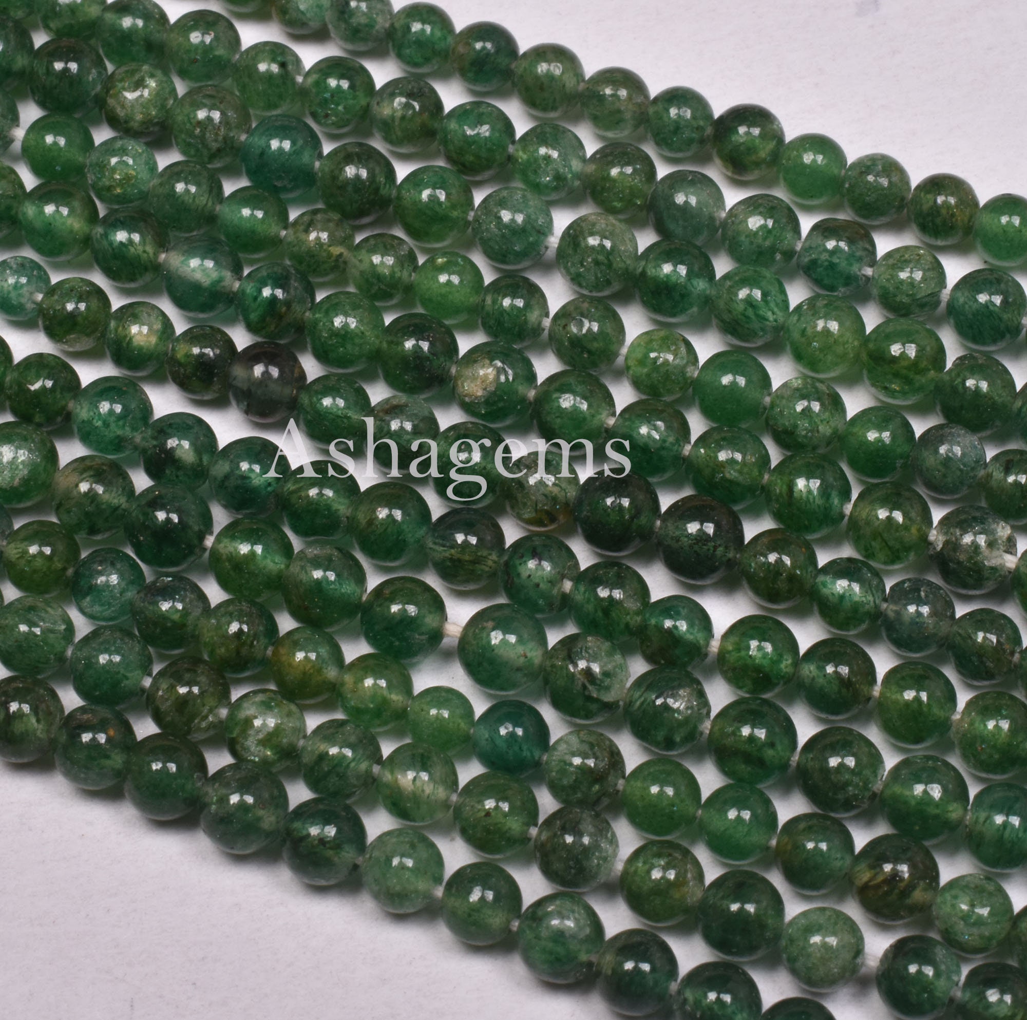 Natural Green Mica Margaj Smooth Round Beads3.5-4 mm Green | Etsy