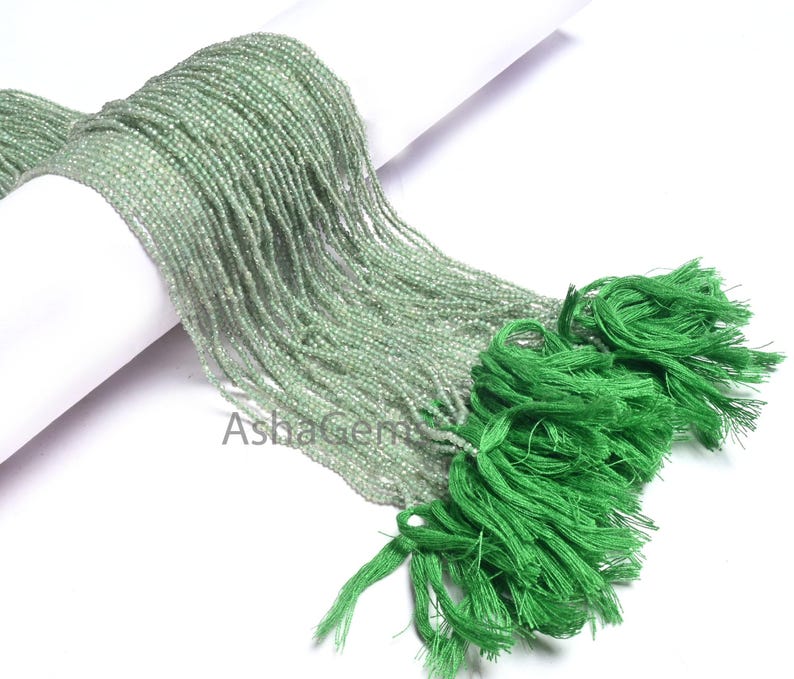 AAA Green Apatite Micro Machine Cut Beads,1.8mm Gemstone Faceted ...