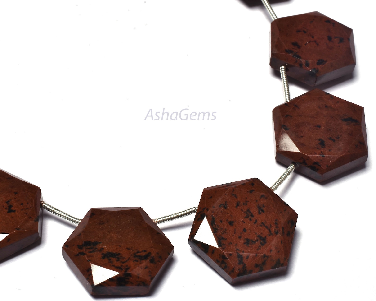 Natural Red Jasper Faceted Hexagon Shape Gemstone - Etsy