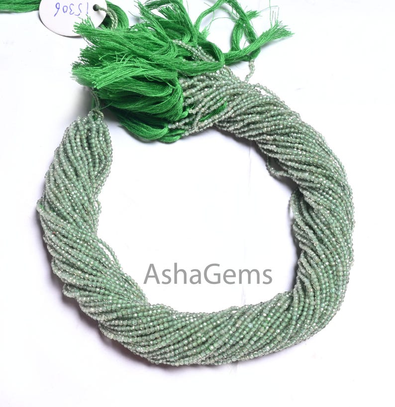 AAA Green Apatite Micro Machine Cut Beads,1.8mm Gemstone Faceted ...