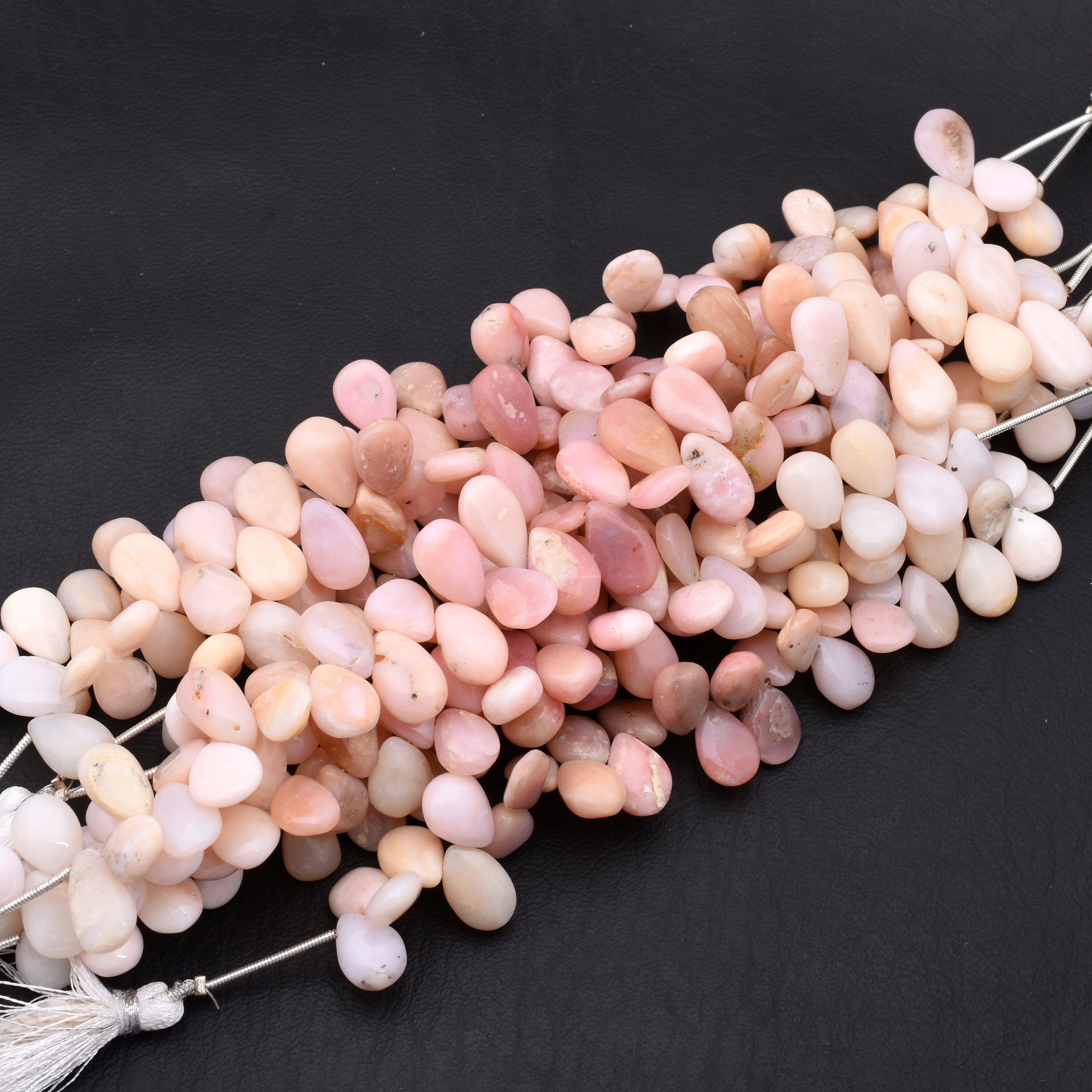 Wonderful Pink Opal Shaded Smooth Pear Shape Gemstone | Etsy