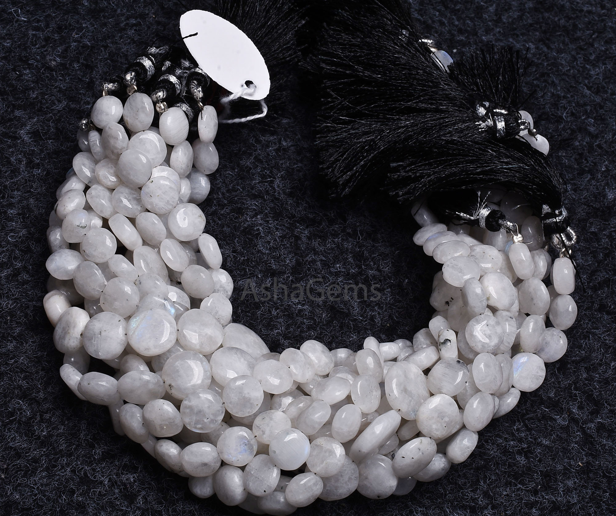 Beautiful Rainbow Moonstone Coin Shape Beads10 Strand - Etsy