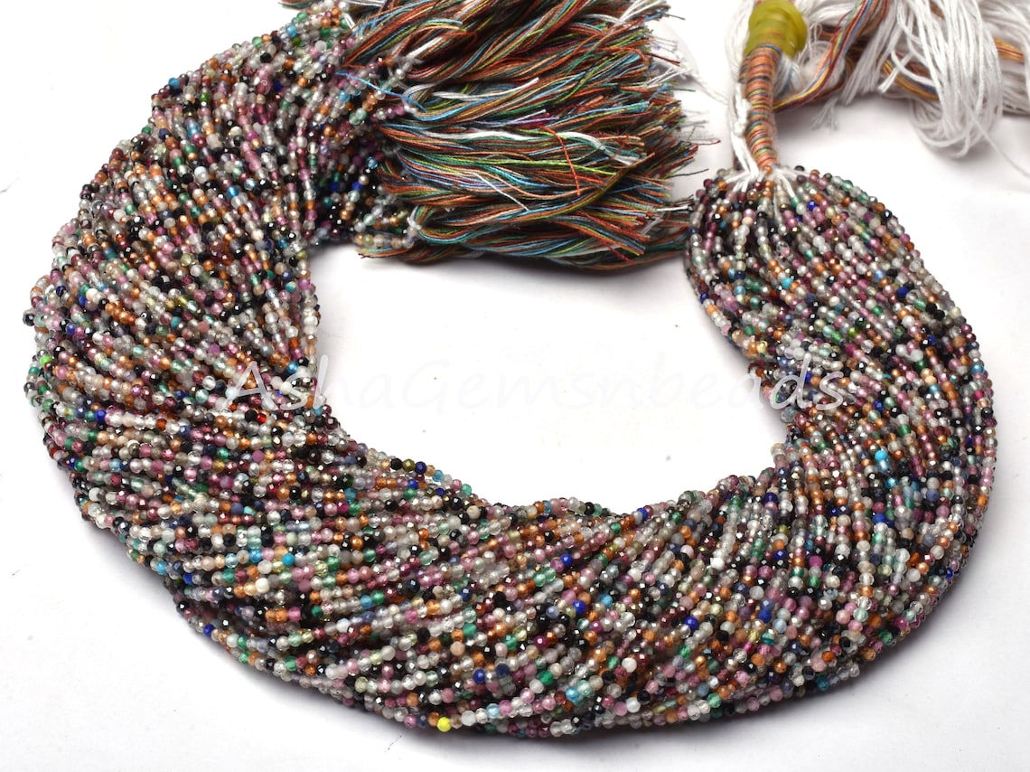 Beautiful Natural Multi Color Gemstone Micro Cut | Etsy