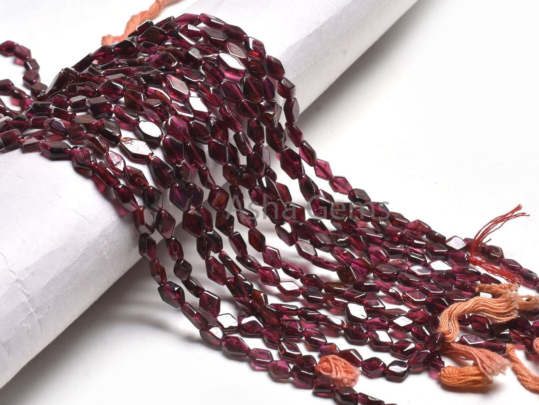 Natural Red Garnet Fancy Rhombus Shape Beads5-9 Mm Beautiful - Etsy