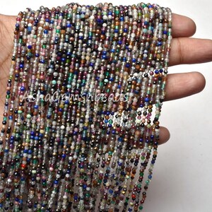 Beautiful Multi Gemstone Micro Cut Beads13 Strand | Etsy