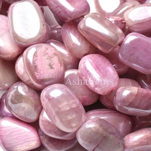 Beautiful Lavender Pink Coated Moonstone Nugget Beads, Natural ...