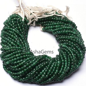 Natural Green Mica Margaj Smooth Round Ball Beads,13" Strand Aventurine ...