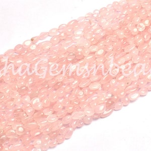 Beautiful Pink Rose Quartz Smooth Nugget Beads13 - Etsy
