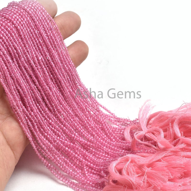 Pink Gemstone Beads - Etsy