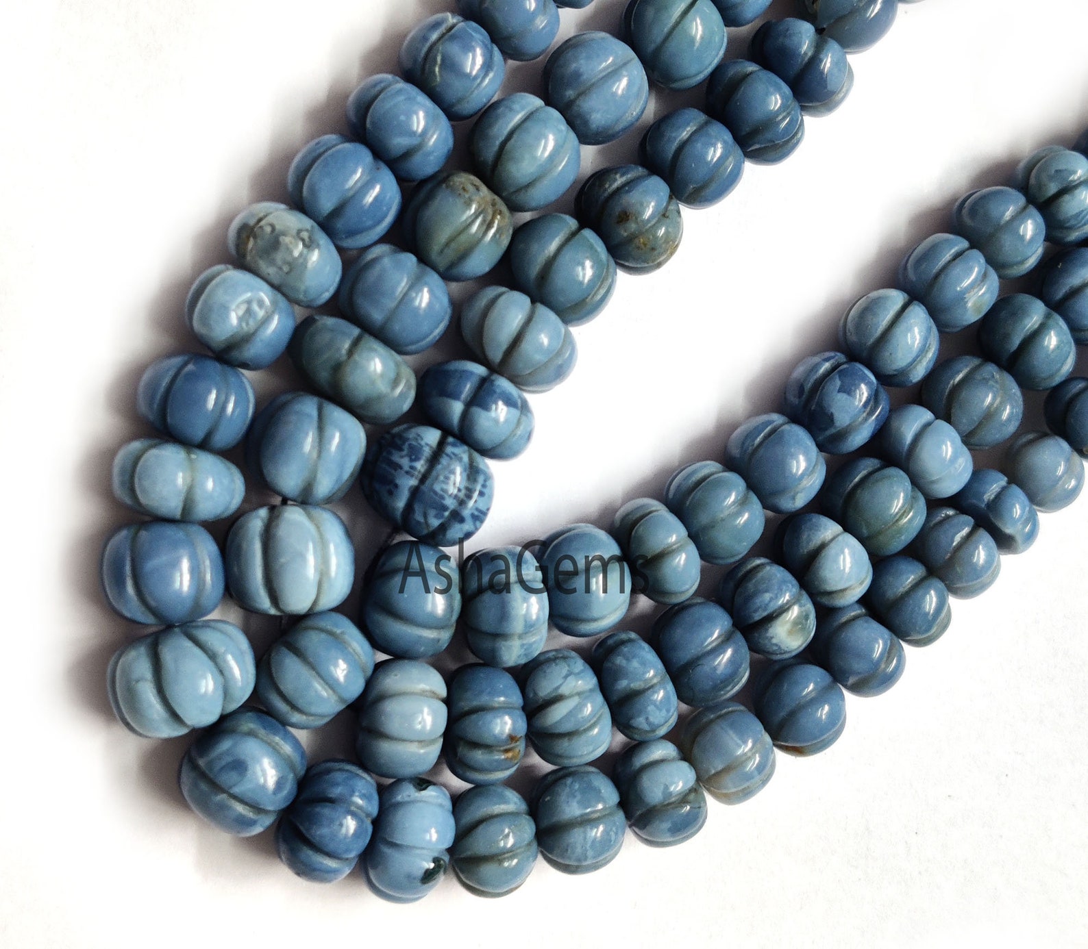 Beautiful Blue Oregon Opal Carved Watermelon Shape - Etsy