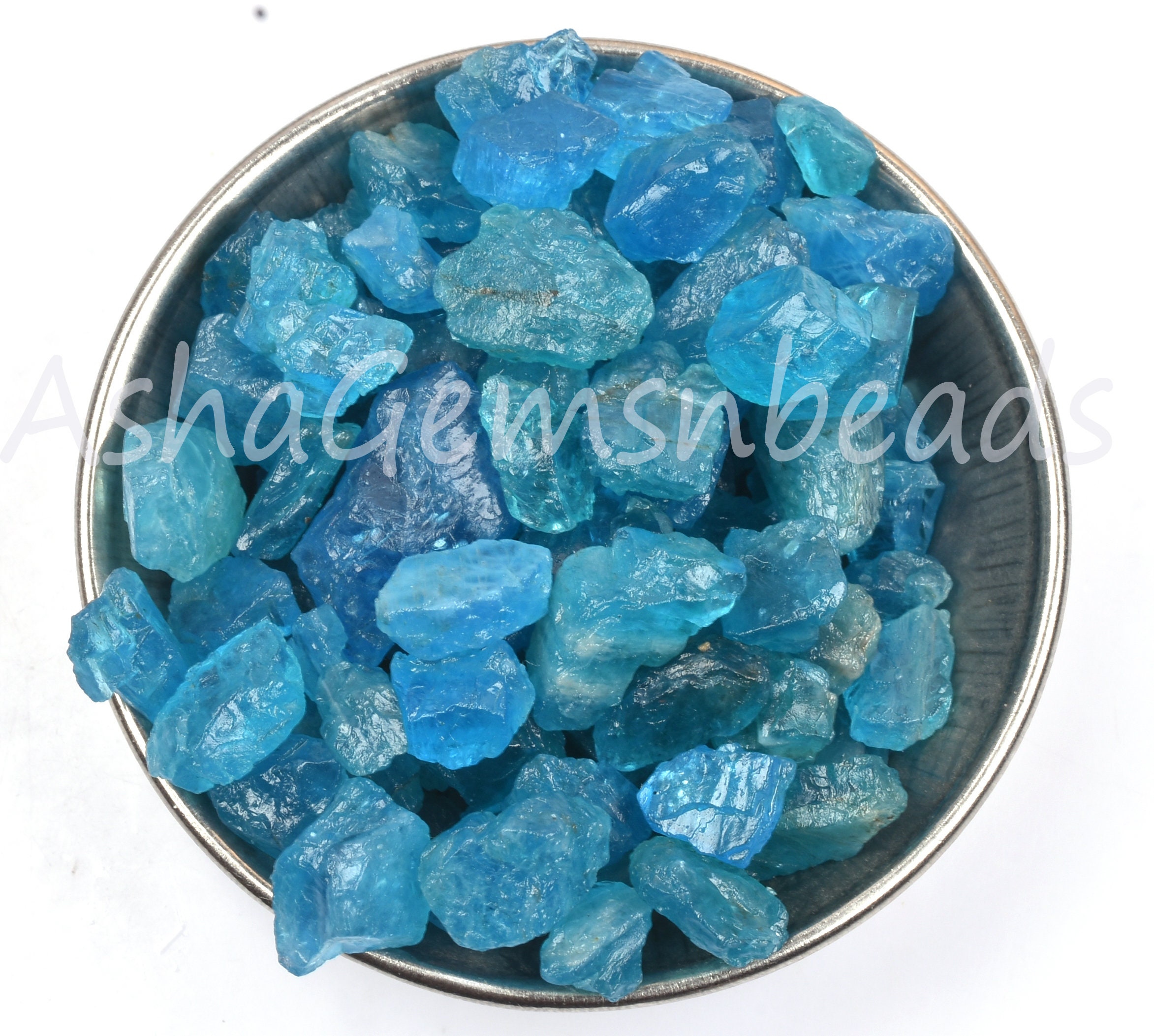 Natural Neon Apatite Raw Rough Stonesuper Fine AAA Neon | Etsy