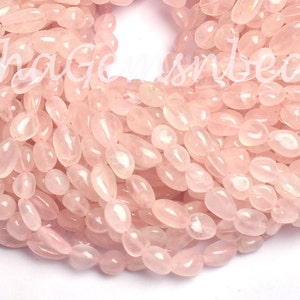 Beautiful Pink Rose Quartz Smooth Nugget Beads13 - Etsy