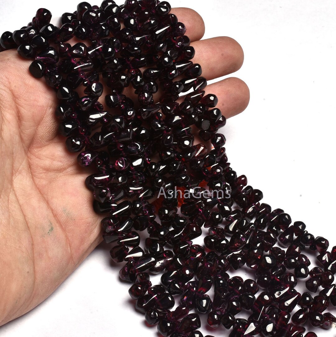 Beautiful Garnet Smooth Drops Shape Gemstone Beads8 - Etsy