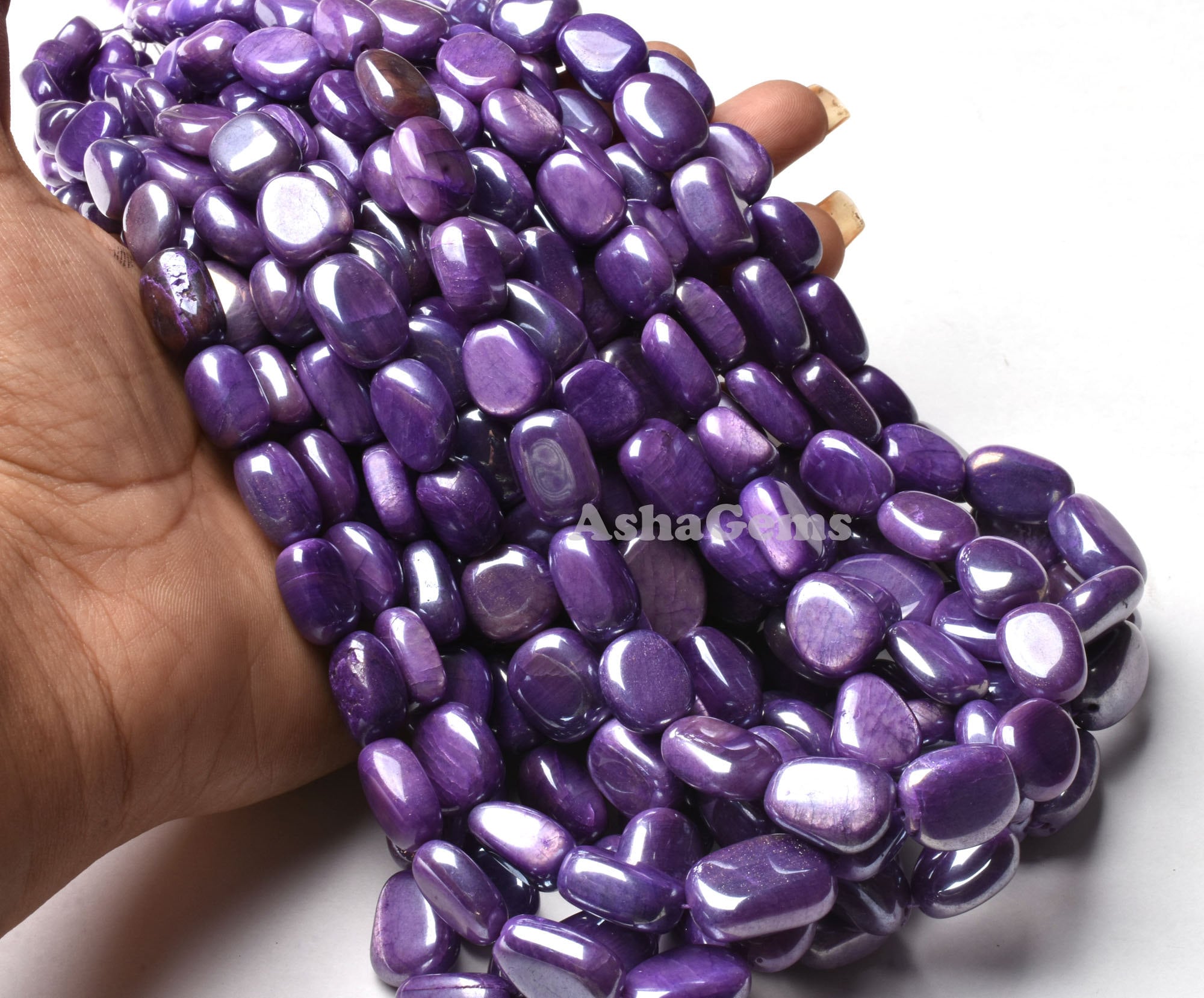 Beautiful Purple Coated Moonstone Nugget Shape Beads Charoite - Etsy UK