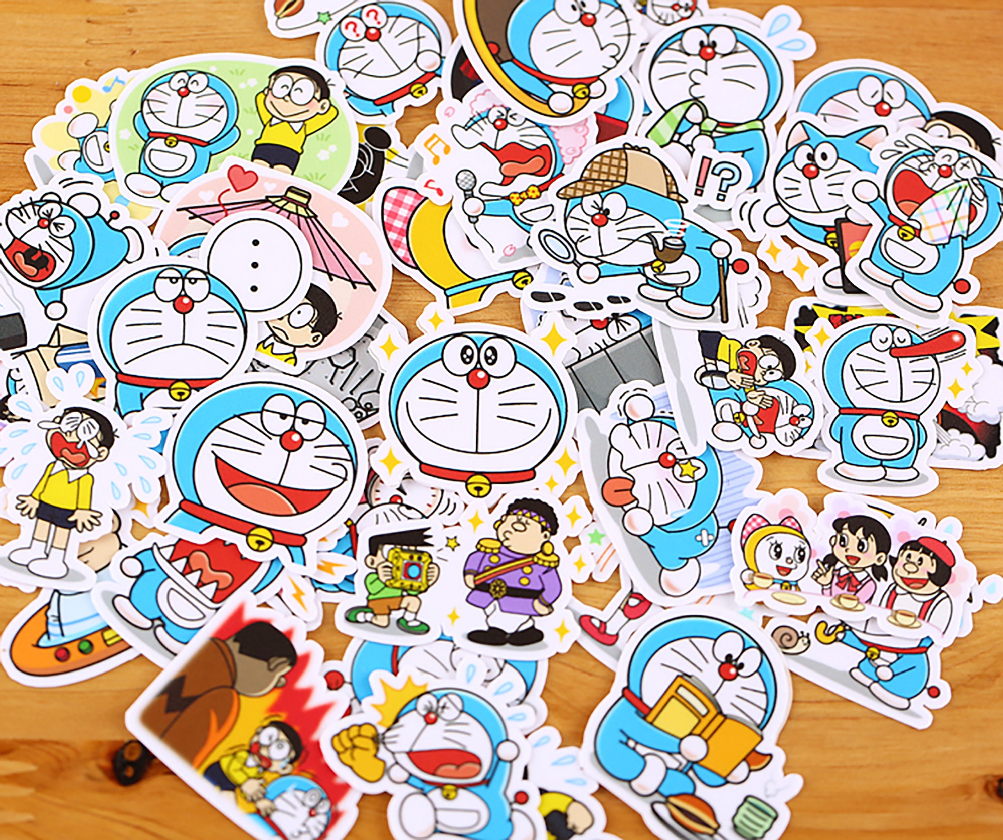 39pcs Doraemon Stickers set Cartoon Hand Account Stickers | Etsy