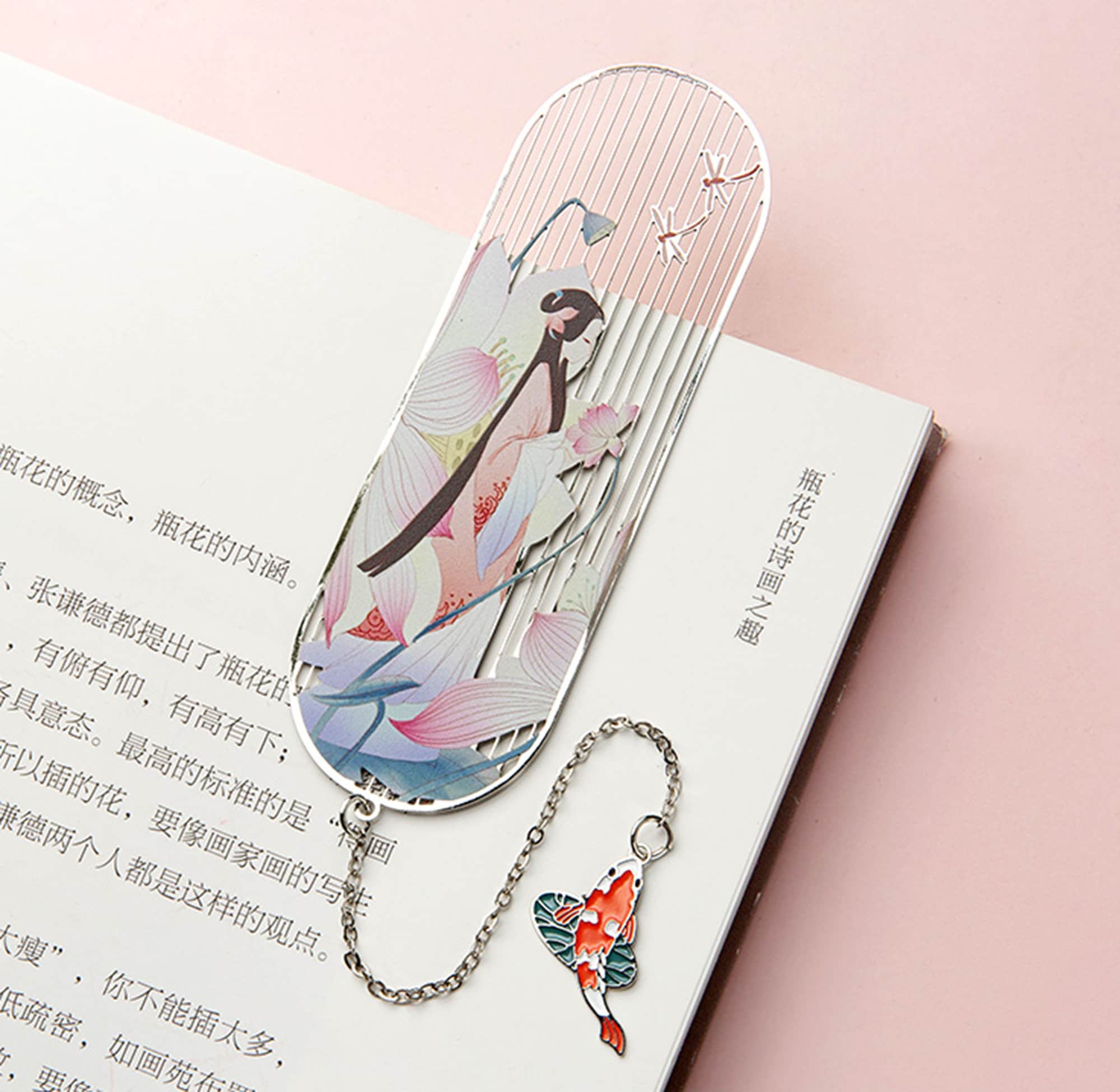 Hollow Metal Bookmark Chinese Style Bookmark Beauty | Etsy