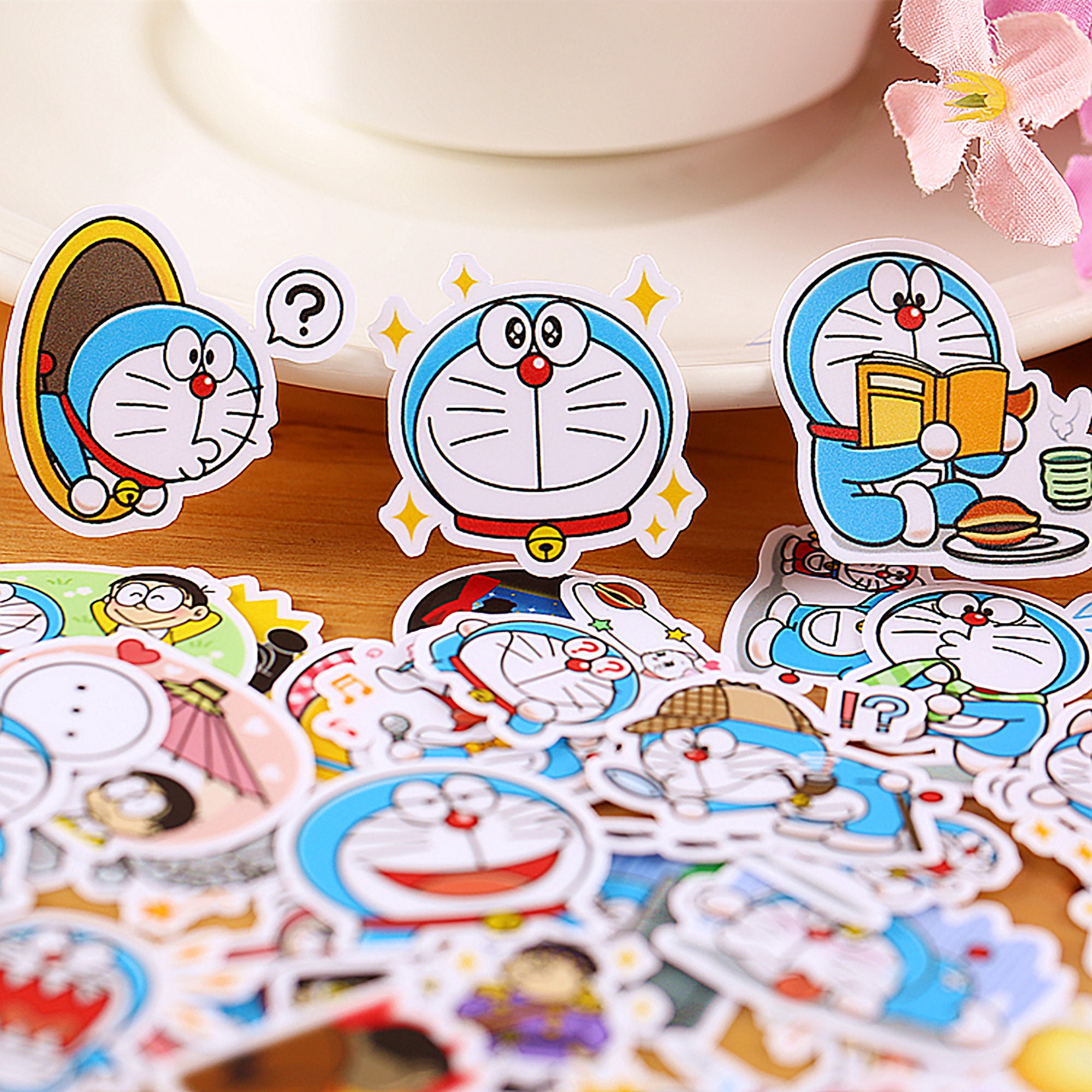 39pcs Doraemon Stickers set Cartoon Hand Account Stickers | Etsy