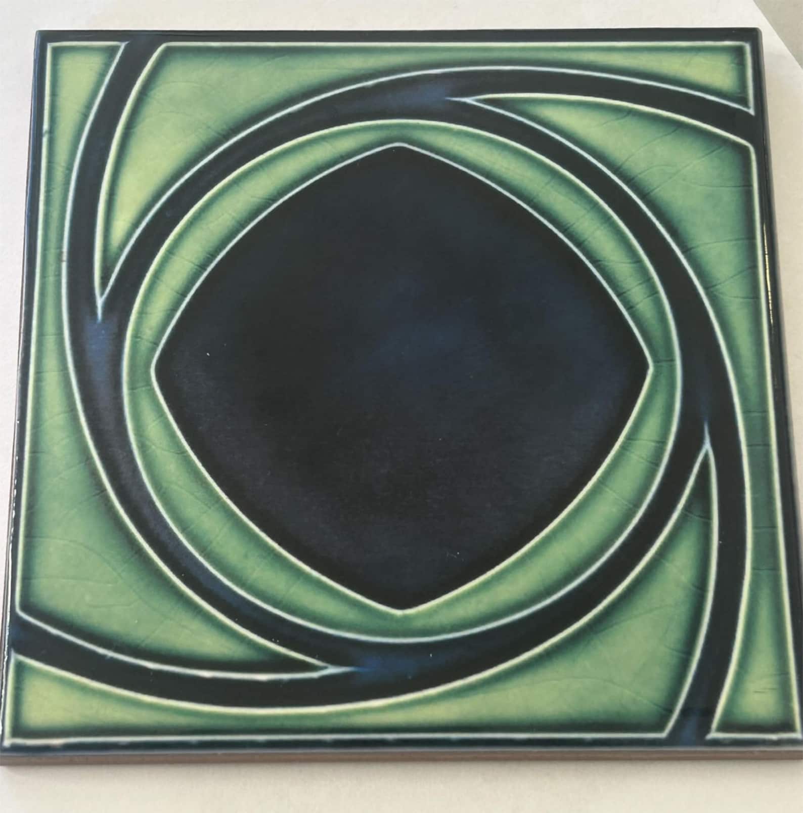 Ceramic Tile Art Nouveau Flower / Aesthetic Ceramic Tile / New House ...