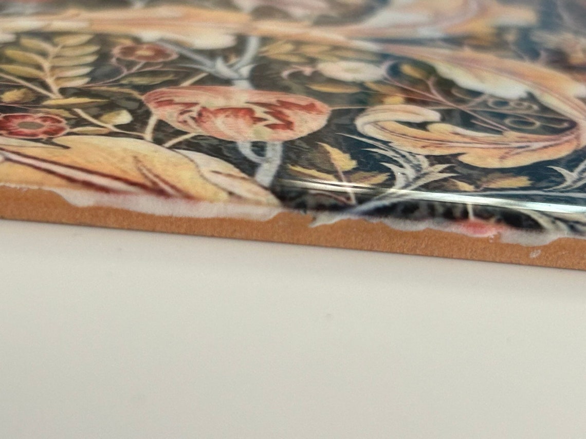 Ceramic Tile Art Nouveau Owl Tapestry Ceramic Tile, Wall Art Tile ...