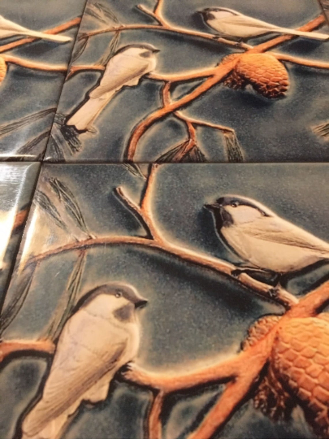 Ceramic Tile Birds Nature Tile Inspired Permanent Print - Etsy