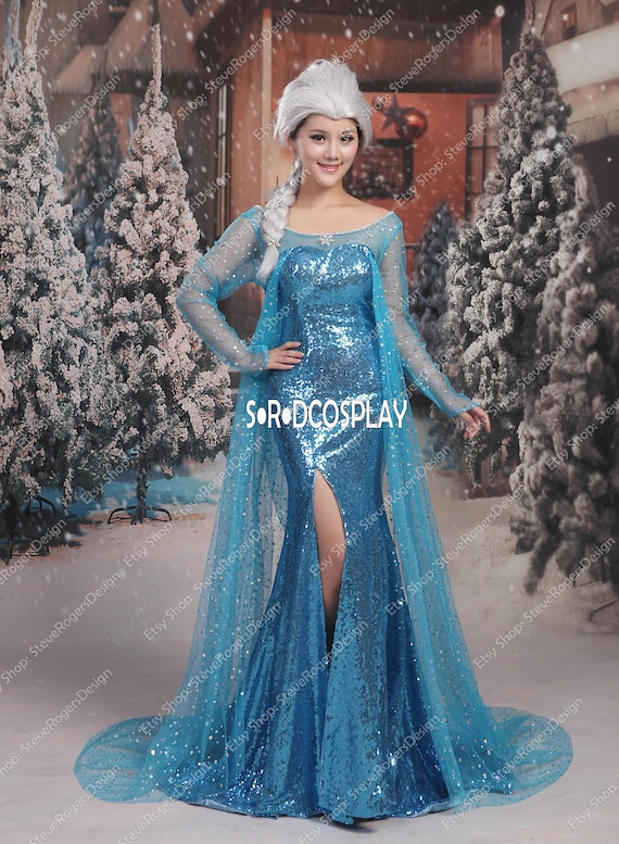 Elsa Frozen Costume Adults