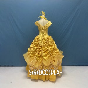 Beauty and the Beast Cosplay Costume Adult Belle Princess Dress,belle ...
