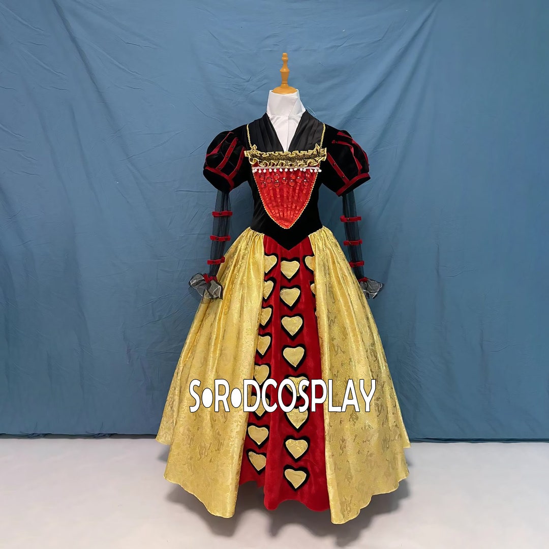 Alice Red Queen Dress Red Queen Cosplay Lace up Custom Made Size - Etsy