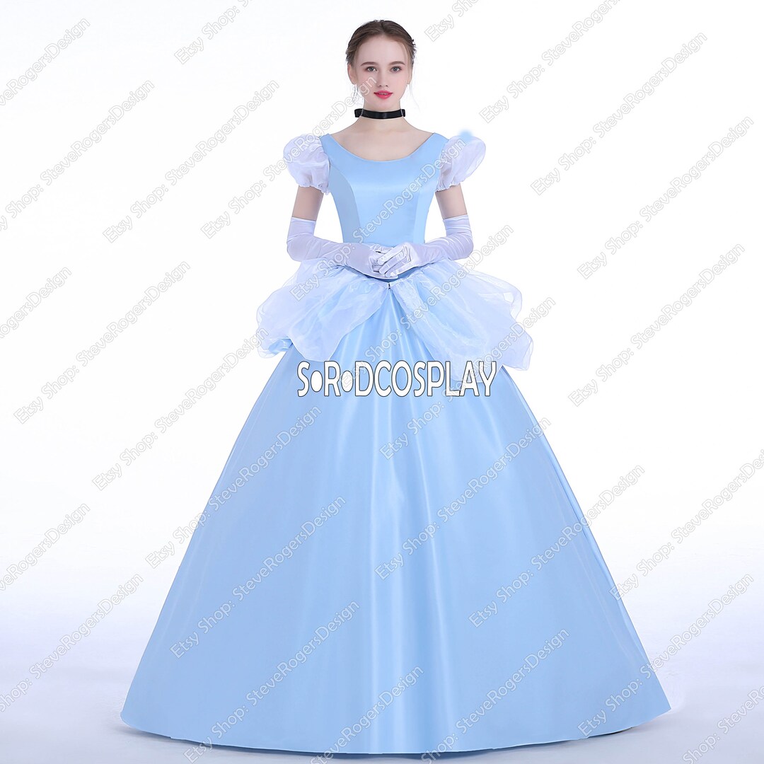 Cinderella Movie Cosplay Costume Adult Cinderella Daily - Etsy