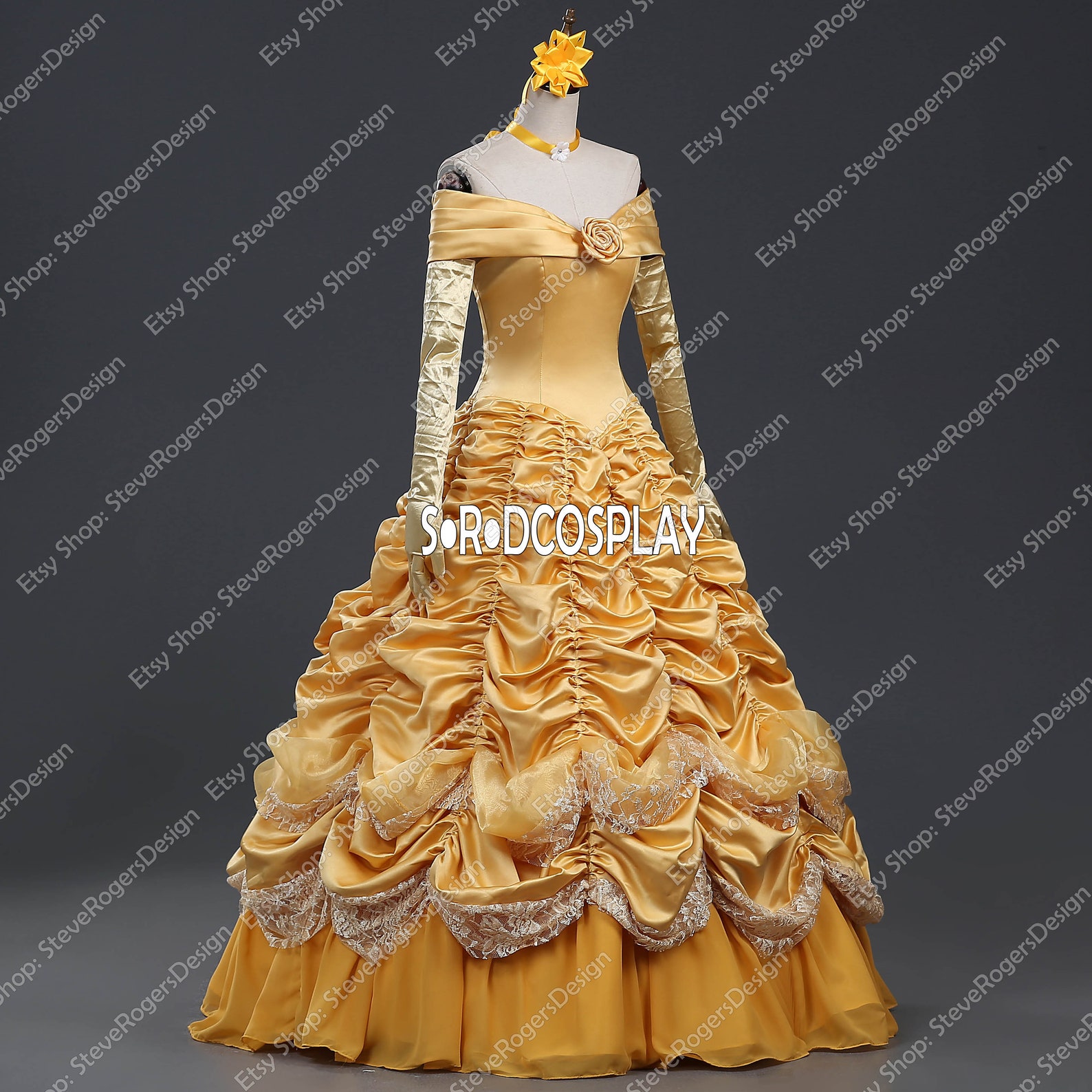 Beauty and the Beast Cosplay Costume Adult Belle Princess - Etsy