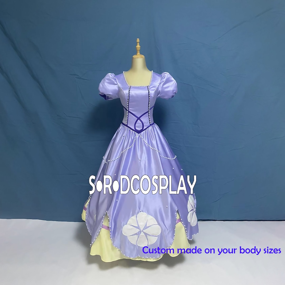 Princess Sofia Dress Sofia the First Princess Dress Cosplay Costume ...